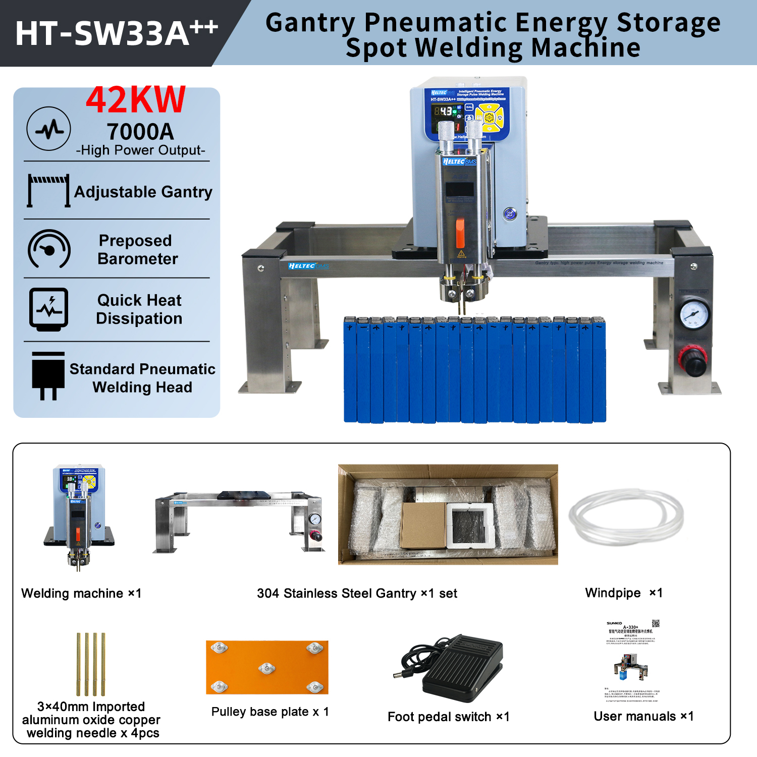 Intelligent Pneumatic Energy Storage Welding Machine HT-SW33A/HT-SW33A ...