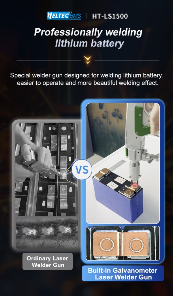 Handheld Laser Welding Equipment HT-LS1500 Water Cooling Laser Welder 1500W – Heltec BMS